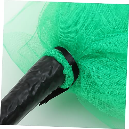 CIYODO Halloween Broom Decoration Root Witch Broom Wizard Brooms Prop Halloween Dress up Broom Cosplay Witch Riding Brooms Witch Altar Broom Witch Party Decor Mesh