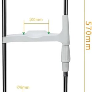 Optometry Lifting Chin Bracket Optometry Lifting Chin Bracket, Optical Instrument Forehead Support with Height Adjustment Knob, 95mm Lifting Distance, for Optical Shops, Vision Care Center