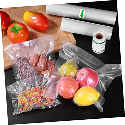 VOSAREA 3 Rolls Vacuum Storage Bag Vacuum Bags Refrigerator Bags Reusable Sandwich Bag Vacuum Seal Storage Bags Fruit Fresh Bags Vaccum Seal Storage Bags Fridge Bags Bye Transparent