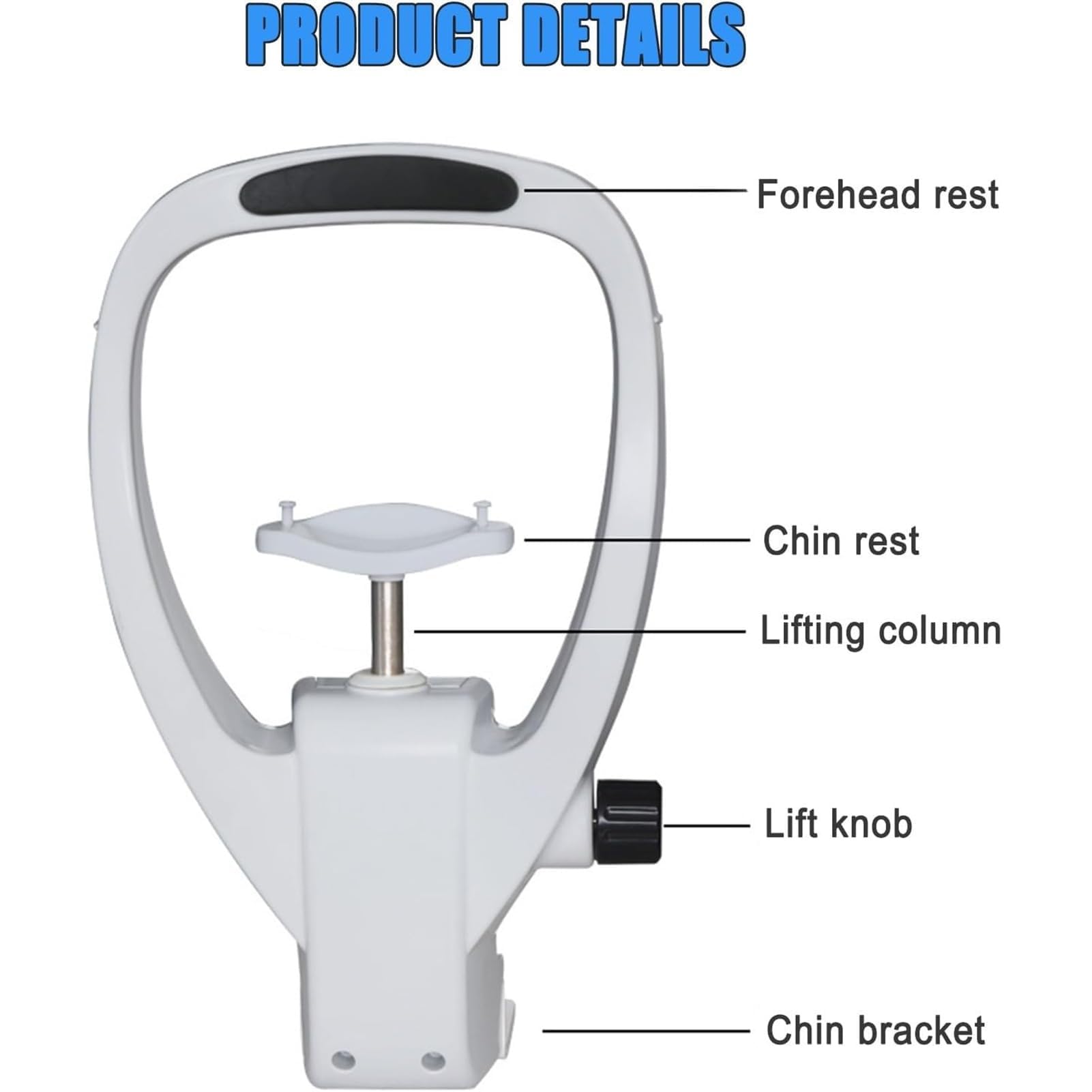 CFDZCP Optometry Lifting Chin Bracket Optometry Lifting Vision Training Bracket, Chin Rest Forehead Support for Eyeglasses Equipment, Height Adjustable Optometry Accessory