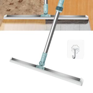 silicone floor scraper, silicone floor squeegee broom, retractable silicone floor scraper bathroom with telescopic handle, scraping broom for bathroom kitchen shower window