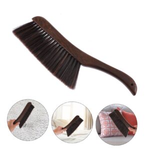 COLLBATH 1pc Sweeping Brush Broom for Carpet Whisk Sweeping Carpet Broom Dusting Brush Craft Broom Toy Bed Broom Cleaning Whisk Hand Broom Woodworking Brush Bed Brush Imitation Mane Coffee