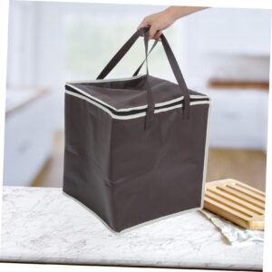 ULTECHNOVO Crock Insulated Bag Pizza Insulated Bag Transport Bag Insulated Grocery Tote Bag Pizza Carrier Bag Insulated Grocery Bags Picnic Cool Bag Freezer Bags for Groceries Cloth Coffee