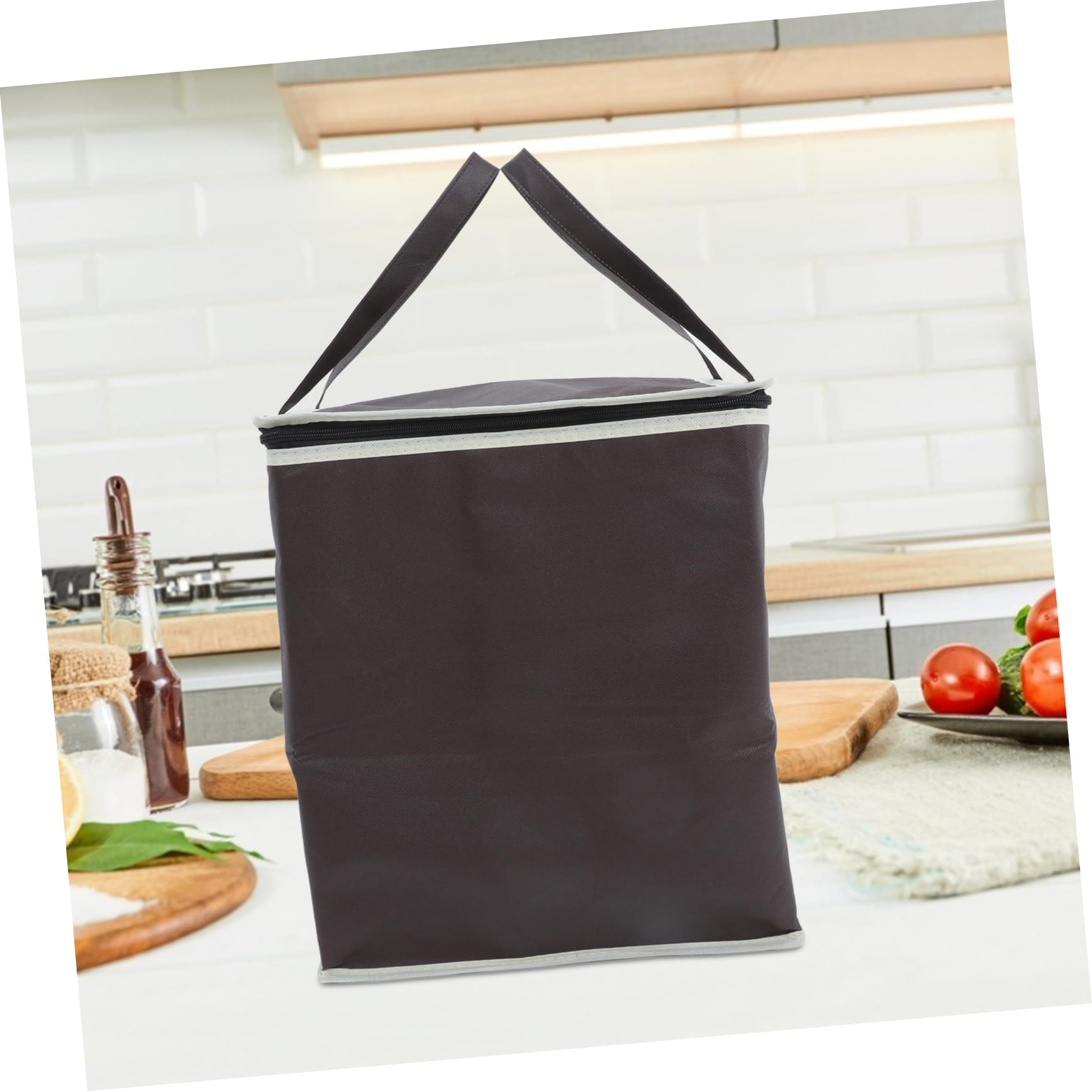 ULTECHNOVO Crock Insulated Bag Pizza Insulated Bag Transport Bag Insulated Grocery Tote Bag Pizza Carrier Bag Insulated Grocery Bags Picnic Cool Bag Freezer Bags for Groceries Cloth Coffee