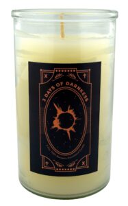 3 days of darkness vigil candle with preparation instructions | 72-hour candle | pure 100% beeswax candle | votive candle in glass for safety | catholic spirituality candle | made in the usa