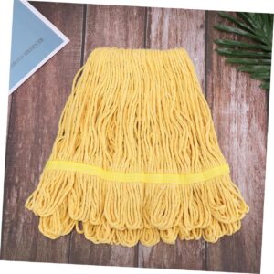 TOBBOMEY 1pc Mop Cloth Washable Mop Mops for Mop Head Refill Mop Accessories Mop Handle Commercial Micro Ban 24 Mop Replacement Heads Wet Mop Practical Mop Cloth Yellow