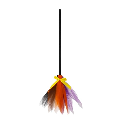 Ldabrye Halloween Party Witch Broom Kids Cosplay Flying Props for Masquerade Halloween Cosplay Costume Access