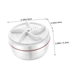 LIFKICH 5pcs Mini Washing Machine Mini Lavadora Travel Washer Mini Portable Washer Bucket Washing Machine Mini Dishwasher for Sink Mini Washer Portable Clothes Washer White Plastic