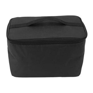 lihsong Storage Bag Insulated Grocery Bag Reusable Portable Shopping Cooler Food Transport Carrier Oxford Cloth 10L (Black)