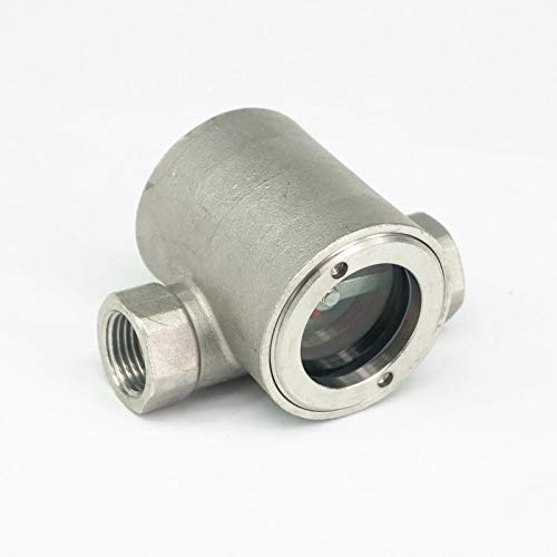 1/2" Female SS304 Stainless Steel Window Sight Flow Indicator With Impeller