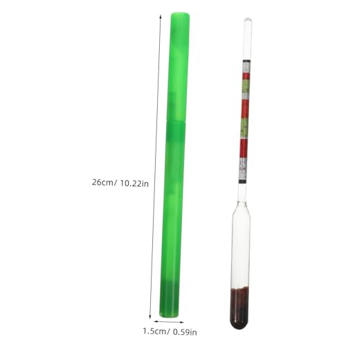 KICHOUSE 3 Pcs Sugar Meter Maple Syrup Hydrometer for Beer Hydrometer for Moisture Content Scale Hydrometer Mead Hydrometer Beer Hydrometer Maple Sap Hydrometer Borosilicate Glass