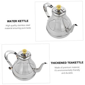 FELTECHELECTR 1pc Kettle Mouth Teapot Bacon Container Espresso Machines for Home Stovetop Teapot Portable Stove Stainless Strainer Portable Espresso Maker Espresso Shot Stainless Steel