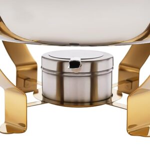 Stainless Steel and Buffet Warmers Set,4.5l Round Stainless Steel Chafing Dish Buffet Setfor Buffet,Controllable Alcohol Fuel Tank,with Lid,for Hotels, Buffets, Restaurants, Family Gatherings