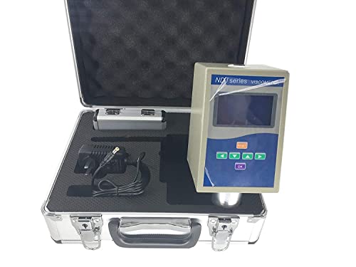 VTSYIQI Viscometer Laboratory Viscometer Digital Rotational Viscosity Meter with Fluidimeter 1~100000mPa.s #1#2#3#4 Rotors 1~100000mPa.s RS232 Interface Temperature Display