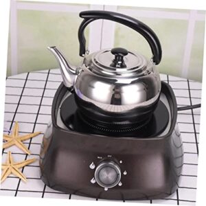 FUNOMOCYA Stainless Steel Teapot Espresso Maker Household Water Kettle Convenient Camping Water Boiler Japanese Tea Kettle Insulated Teapot Stove Kettle Stainless Silver