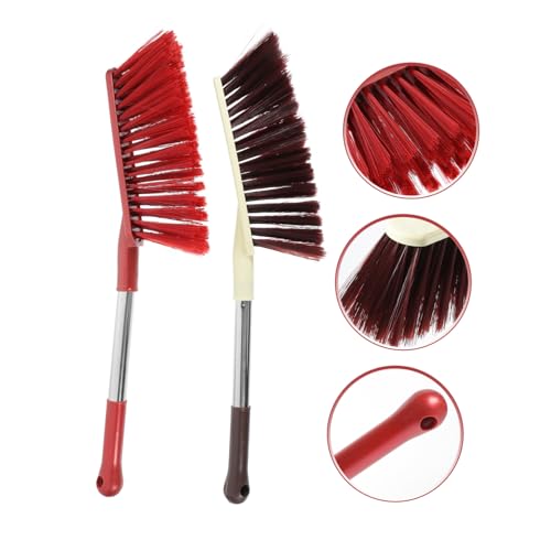 Gatuida 2pcs Small Broom Dust Brush Hand Brushes for Cleaning Quilt Hand Brush Small Hand Broom Handheld Broom Bench Fireplace Duster Couch Hand Brush Bench Brush Soft Brush Cleaning Abs