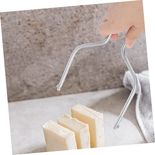 PRETYZOOM 2pcs Goose Liver Splitter Butter Steel Slicing Cutter Bread Cheese Wire Cheese Slicer for Cheese Butter Cheese Peeler Cheese Spatula Cheese Grater Handheld Stainless Steel Silver