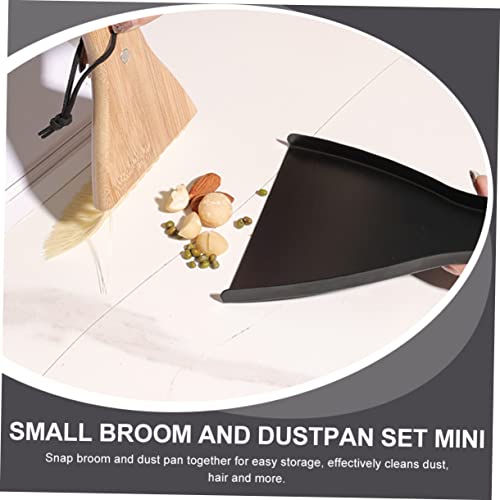 IWOWHERO 1 Set Desktop Broom Multi-Function Mini Dustpan Kid Broom Portable Whisk Broom Dustpan and Broom Cleaning Supply Broom Dustpan Broom Multi-Function Dust Pan Hand Broom