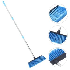 GOOHOCHY Long-Handled Broom Tool Office Garbage Cleaner Household Supplies Floor Wiper Kitchen Brooms for Sweeping Indoor Cleaning Btush Household Cleaning Supply Stable Broom ，pp，pet