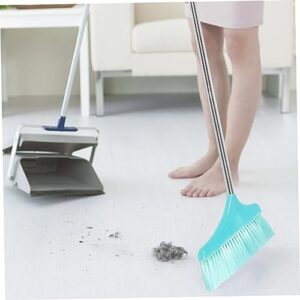 HAWILLOSCH Long Handle Cleaning Broom Floor Cleaning Tool Floor Sweeping Broom Home Broom Room Cleaning Broom Floor Wiper Hair Cleaning Broom Outdoor Broom Flooring Sky-Blue Stainless Steel