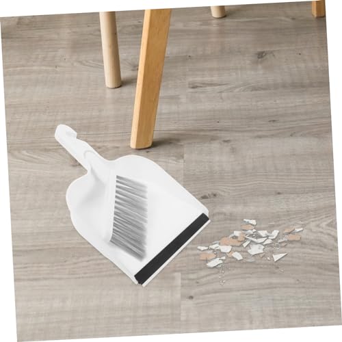 1 Set Mini Table Broom Table Whisk Broom Whisk Broom Small Keyboard Brush Cleaner Mini Cleaning Tool Hand Brush Mini Desktop Broom Multi-Function Mini Dustpan White Plastic HAWILLOSCH