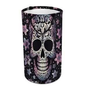 laundry basket hamper waterproof dirty clothes hamper cool skull collapsible washing bin clothes bag with handles freestanding laundry hamper for bathroom bedroom dorm travel