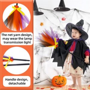 Ldabrye Halloween Party Witch Broom Kids Cosplay Flying Props for Masquerade Halloween Cosplay Costume Access