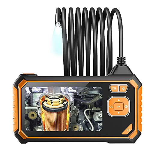 Industrial Endoscope, 4.3in LCD Screen, LED Lights, Sewer Plumbing Pipe Snake Camera, IP67 Waterproof, 1700Mah Battery, Max 64GB TF Card(10M/32.8FT Cable)