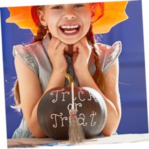 12pcs Childrens Children’s Witch Hat and Broom Broom Witch Broom Halloween Ornaments Halloween Hanging Embellishment Brooms Broom for Witches Hanging Wooden ORFOFE