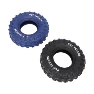 Yosoo Rubber Tire Dog Chew Toy Safe for Medium Large Dogs Rubber Pet Chew Toy