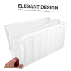 OKUMEYR Shoe Bag Shoe Washing Bag Sneaker Wash Bag Laundry Bag for Sneaker Laundry Wash Bag Dryer Bag for Shoe Laundry Bag Supplies Trainer Wash Bag Sneaker Bag Shoes White Polyester