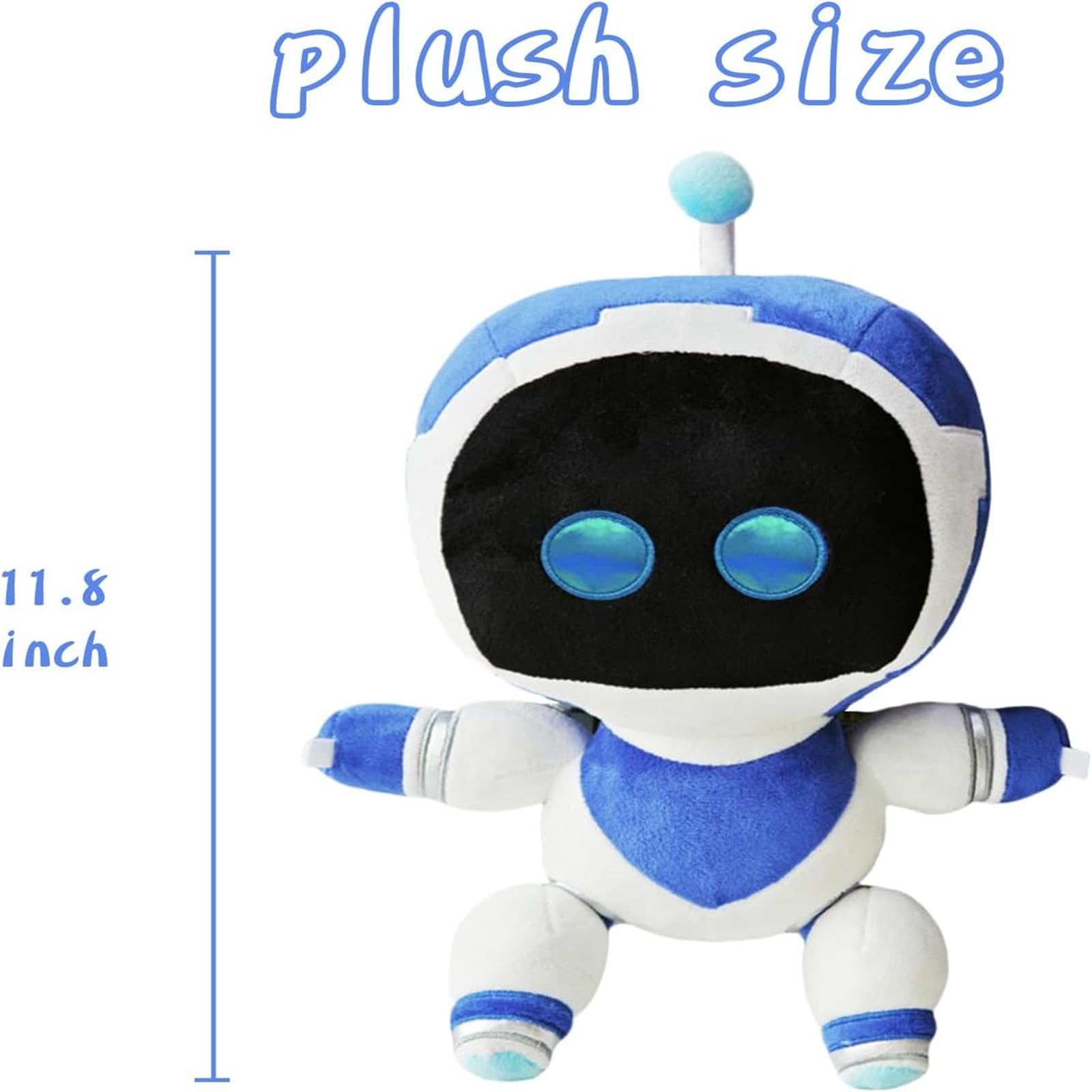 ZZYACR 2024 New Astro Bot Plush, 12" Astro Bot Plushies Toy for Game Fans Gift, Birthday Christmas Stuffers Choice for Boys Girls, Cartoon Plush Doll Anime Plush Throw Pillow (1pcs)