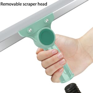 Retractable Silicone Floor Wiper for Bathroom, Retractable Magic Broom, Adjustable Bathroom Scraper, 52cm Multi-Functional Silicone Floor Scraper (13.8in)