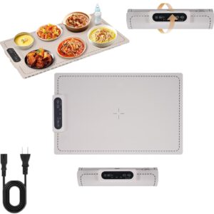 miller market warming mat, tempmaster adjustable warming tray, temp master adjustable warming tray, adjustable food warmer mat, electric food warmer mat warming pad for food (1 pcs beige)