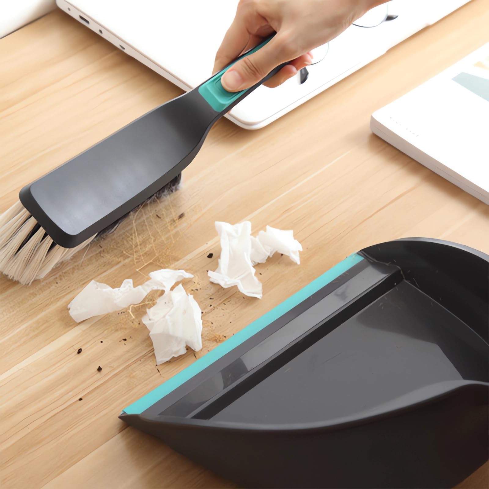 Small Brooms and Dustpan Set, Desktop Cleaning Brush Mini Dustpan Small Set Home Cleaning Tools Versatile Use Handheld Brush and Dustpan Set Deals of The Day Lightning Deals