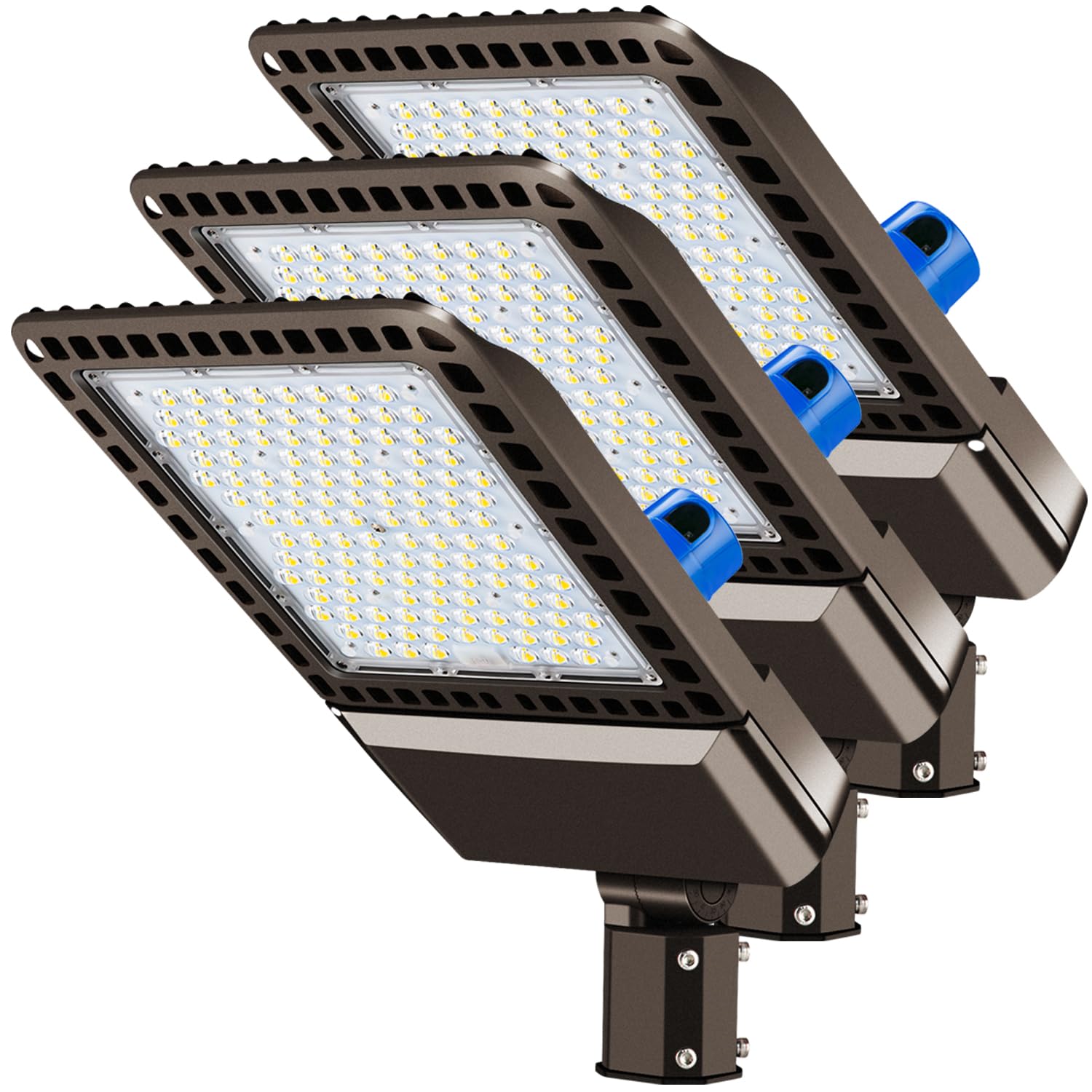 Juyace 150W LED Wall Pack Light 4Pack 300W LED Parking Lot Light with Photoelectric 3Pack