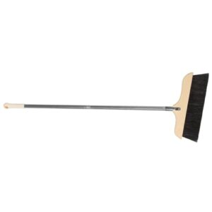 healeved sweep floor brush push broom dust broom garbage sweeping tool long handle cleaning broom home broom house cleaning tool floor cleaning tool bristle broom floor wiper horsetail hair