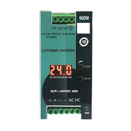 480w 24V 48V Three-Phase High-Power Rail Type Industrial Switch Power Supply, Digital Display DC Stabilized Power Supply(LTP1480D-48CENDA)