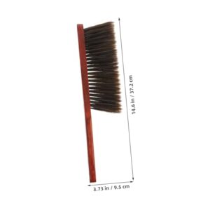 OSOLADY Upholstery Brush The Pet Wood Handheld Broom Brown Clothes Brush Whisk Brooms Small Hand