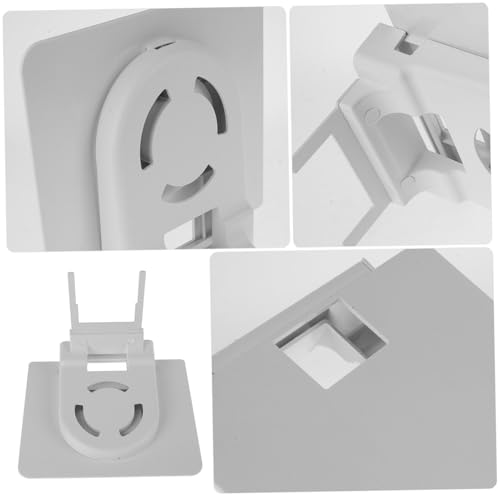 OKUMEYR Wall Bracket Wall-mounted Outlet Storage Shelf Outlet Shelf for Home Storage Shelf for Outlet Router Holder Floating Router Outlet Organizer Tv Mount White Plastic