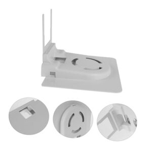 OKUMEYR Wall Bracket Wall-mounted Outlet Storage Shelf Outlet Shelf for Home Storage Shelf for Outlet Router Holder Floating Router Outlet Organizer Tv Mount White Plastic