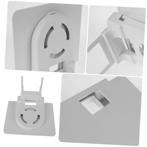 TOGEVAL Wall Bracket Over Socket Holder Wall Mount Router Shelf Wall Outlet Shelf Over Outlet Shelf Multifunctional Outlet Storage Rack Tv Mount Shelves for Wall Outlet White Plastic