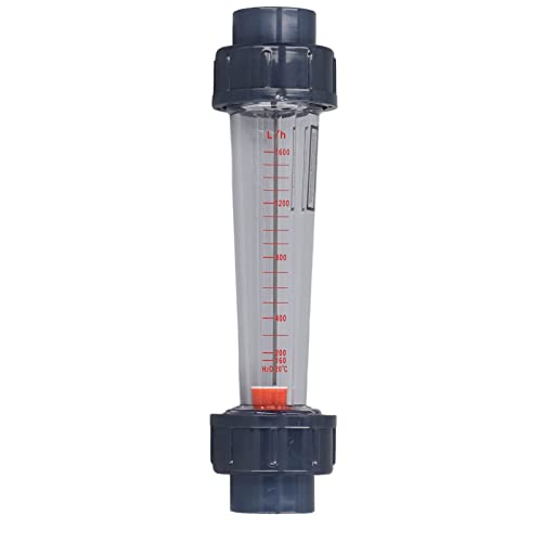 Plastic Tube Liquid Meter, High Accuracy Water Meter Gauge, 160 1600LPH Large Range, ABS Shell for Durability, and Alkali