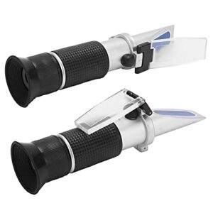 Portable Syrup Refractometer, Handheld High Accuracy Fruit Concentration Tester, Ideal for Measuring Sugar Honey Content 28 62%, Aluminum Alloy Material, Wide Applications