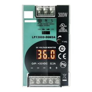 300w dc 36v 48v digital stabilized rail type industrial switch power supply(lp1300d-48mda)