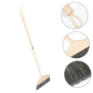 Healeved Wooden Long Handle Broom Sofa Sweeping Broom Liquids Broom Rv Broom House Broom Heavy Duty Broom Floor Sweeping Broom Lawn Concrete Broom Telescoping Broom Dust Brooms Bristle Hair