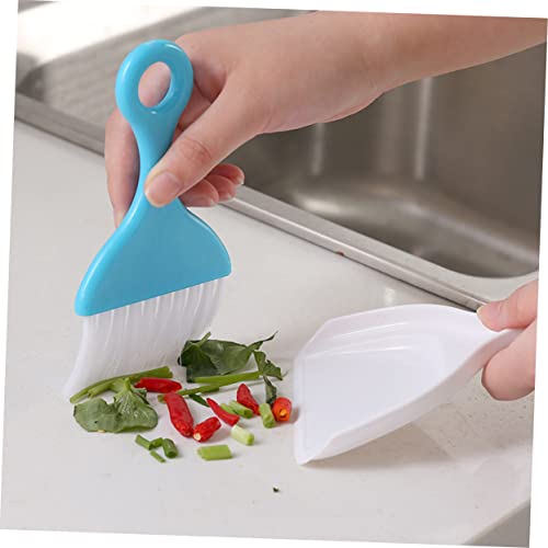 Healeved 2 Sets Household Supplies Broom Hand Kid Broom Cleaning Brush Tent Broom Cleaning Tools Dust Broom Mini Broom Cleaning Broom Keyboard Broom Dustpan Cleaning Dustpan