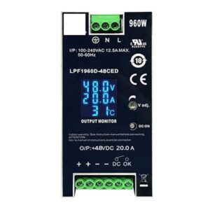 960w 48v 36v 24v digital display rail industrial switch power supply monitoring dc power supply(lpf1960d-24ced)