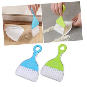 Healeved 2 Sets Household Supplies Broom Hand Kid Broom Cleaning Brush Tent Broom Cleaning Tools Dust Broom Mini Broom Cleaning Broom Keyboard Broom Dustpan Cleaning Dustpan