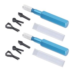 2 set floor skiving knife with aluminum alloy handle pvc plastic skiving knife 4pcs hss blades pvc flooring corners trimming tool